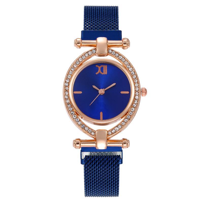 Oval Women Watches Luxury Rhinestones Leather Anal... – Vicedeal