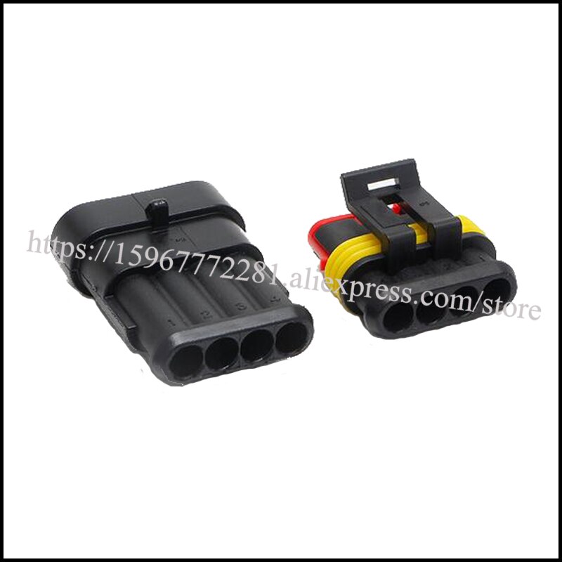 10set 4 Pin car male+female Connector cable Termin... – Grandado