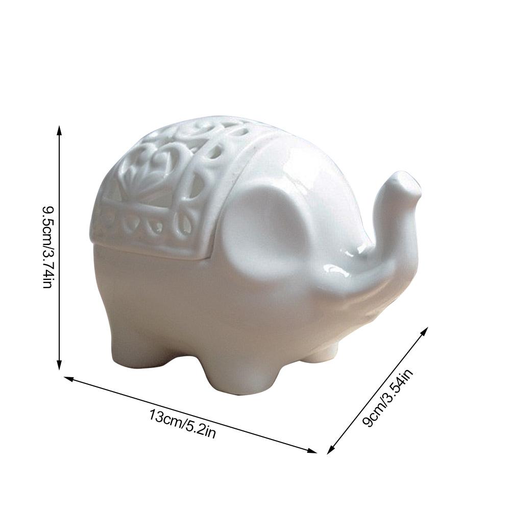 Hollow Elephant Home Furnishings Ceramic Crafts Pu... – Grandado