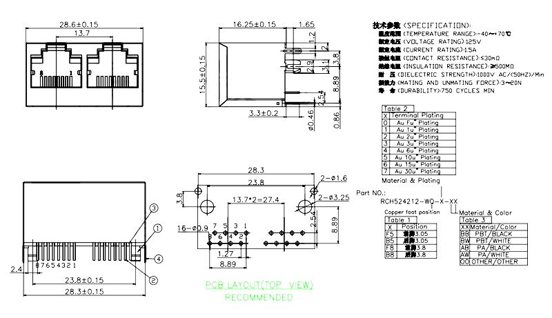Dual Port Rj45 Socket 5224 Network Port Socket Ver Grandado