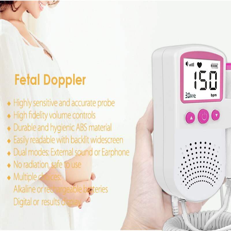 Draagbare Foetale Doppler 3.0Mhz Probe Baby Heart ... – Vicedeal