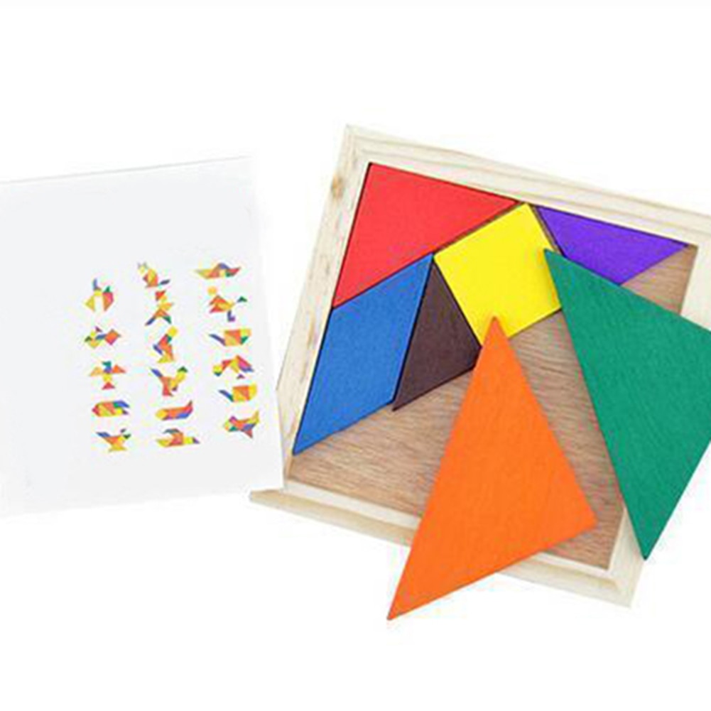Colorful Wooden Tangram Brain Teaser Puzzle Educat... – Grandado
