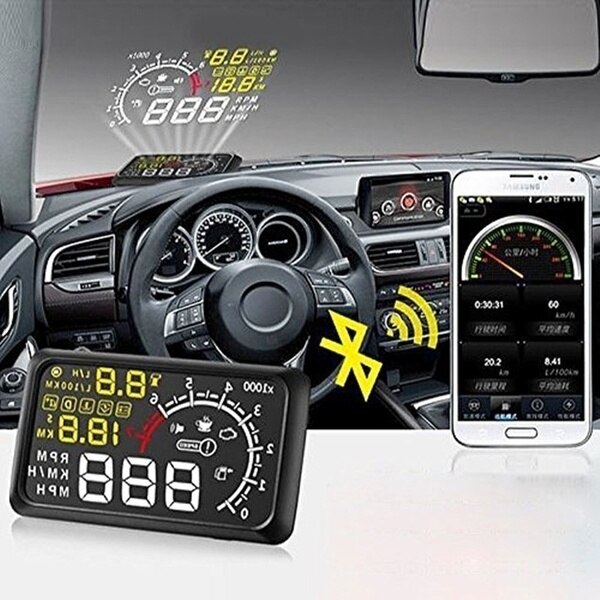 OBDII Car HUD Universal Car Interface HUD Fuel ico... – Grandado