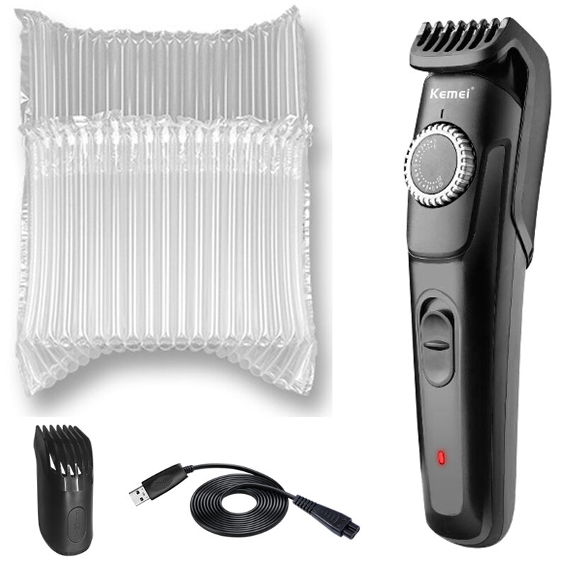 Kemei Adjustable Beard Hair Trimmer For Men Rechar... – Grandado