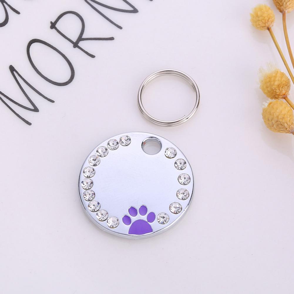 Duurzaam Dog Tag Ingelegd Rhinestone Anti-verloren... – Vicedeal