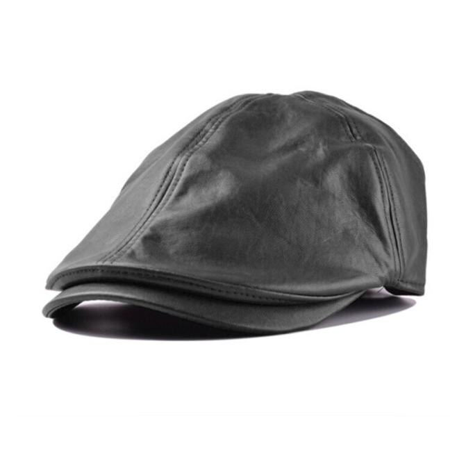 Vintage leather Unisex Autumn Winter Newsboy Caps ... – Grandado