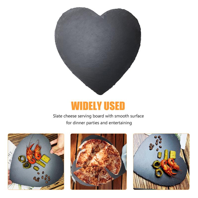 Heart Shape Slate Plate Beautiful Cheese Board Pra... – Vicedeal