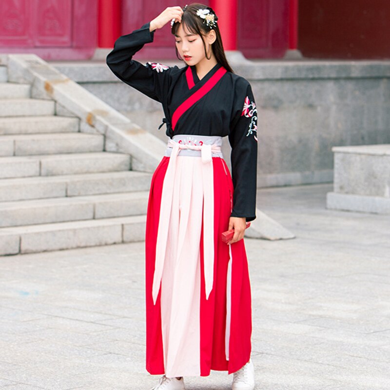 hanfu women folk dress wushu clothing woman chines... – Vicedeal