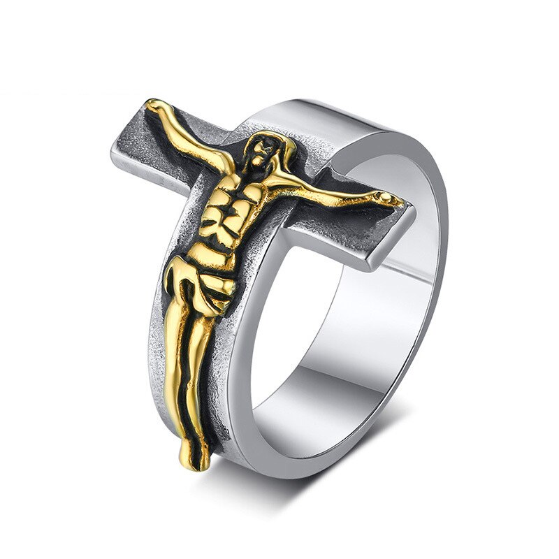 Two Tone Gold Silver Color Titanium Stainless Stee... – Vicedeal