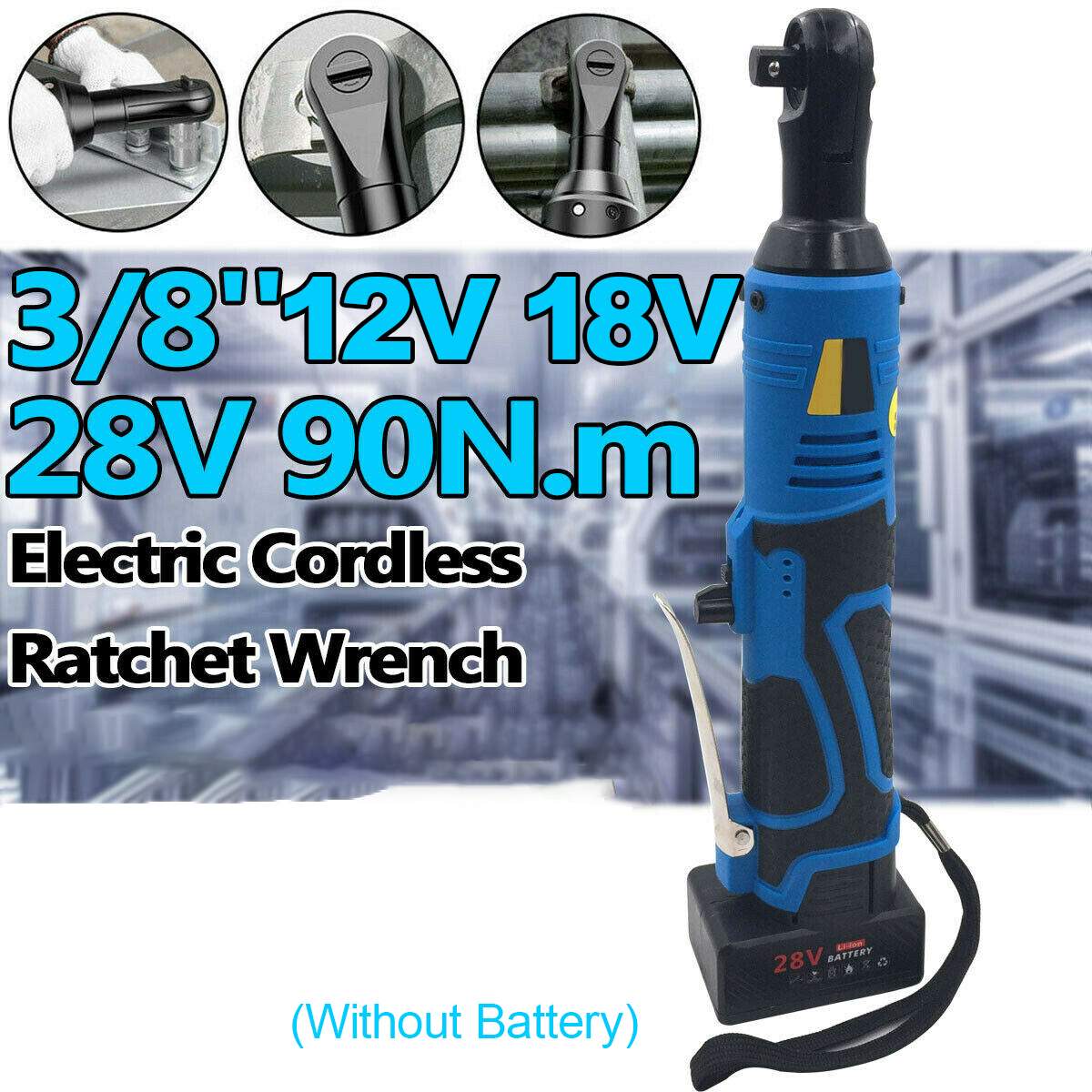 12V/18V/28V Elektrische Draadloze Ratelsleutel 90 ... – Grandado