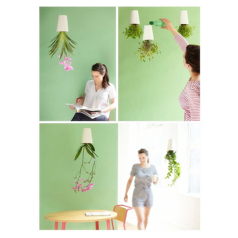 Large Plastic Sky Hanging Planter Decorative Upsid... – Grandado