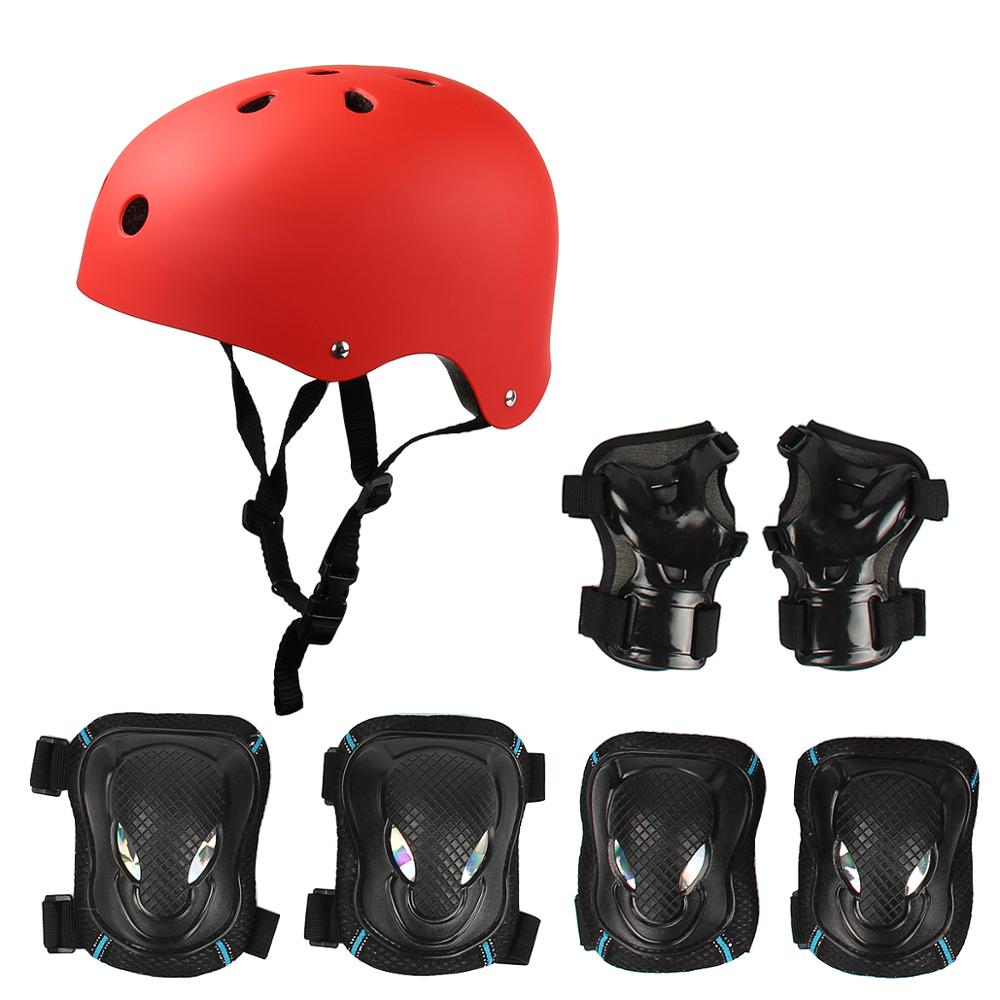 7Pcs/Set Kids Roller Skating Cycling Helmet Knee W... – Grandado