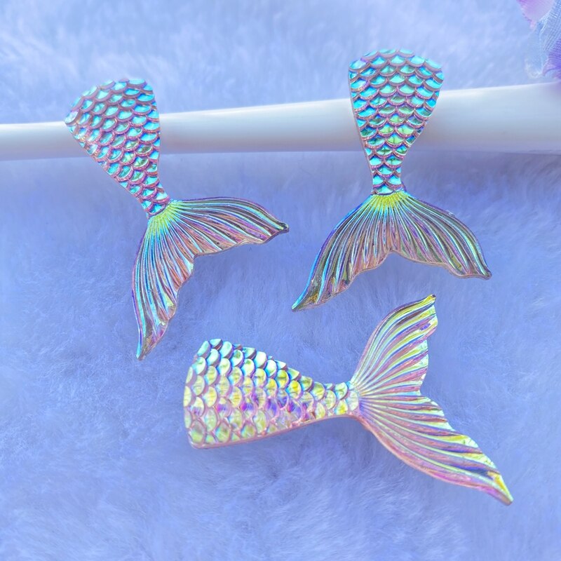 10 20pcs Mixed Cartoon Mini Mermaid Tail Flatback Vicedeal