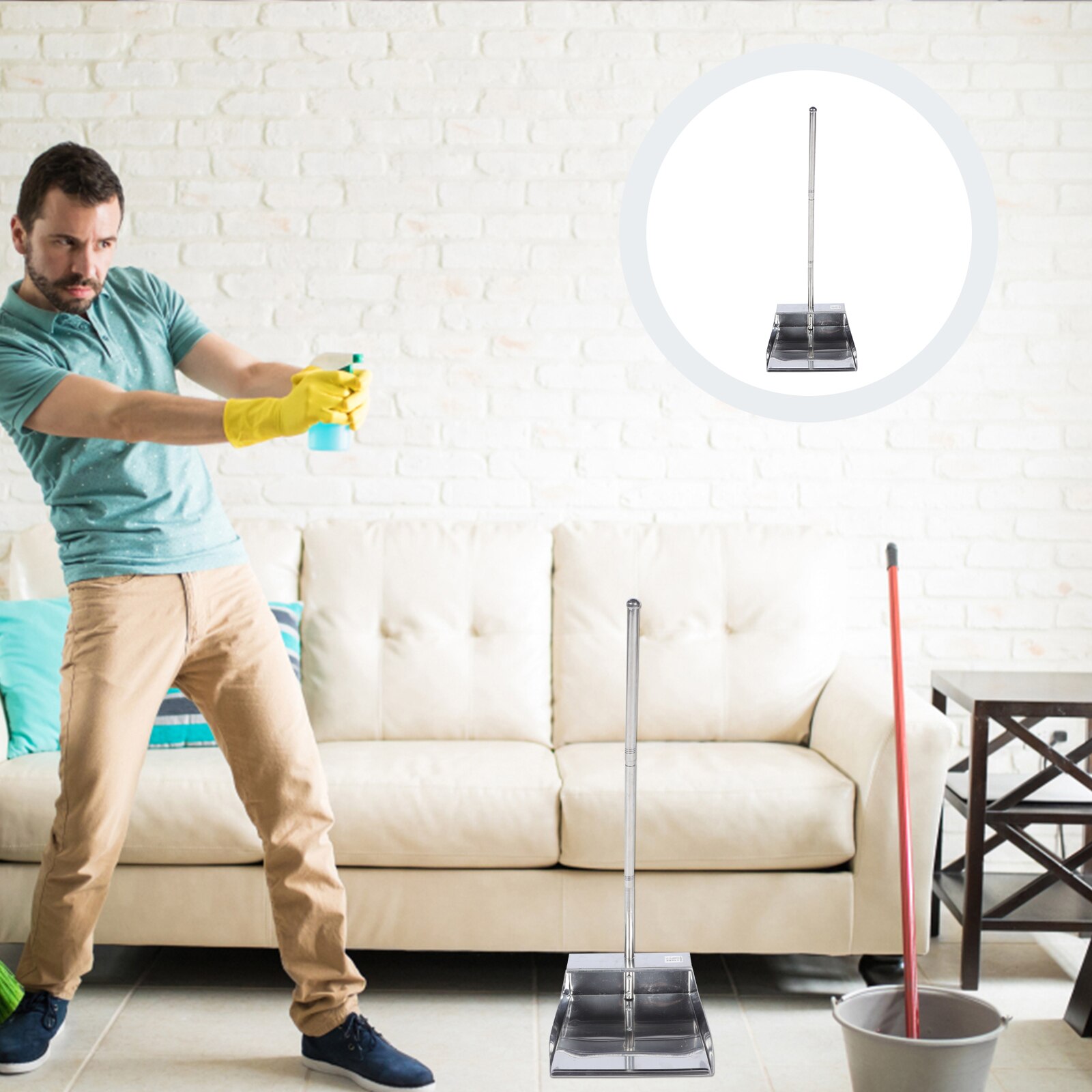 Home Dust Pan Cleaning Dust Pan Long Handle Dustpa... – Vicedeal