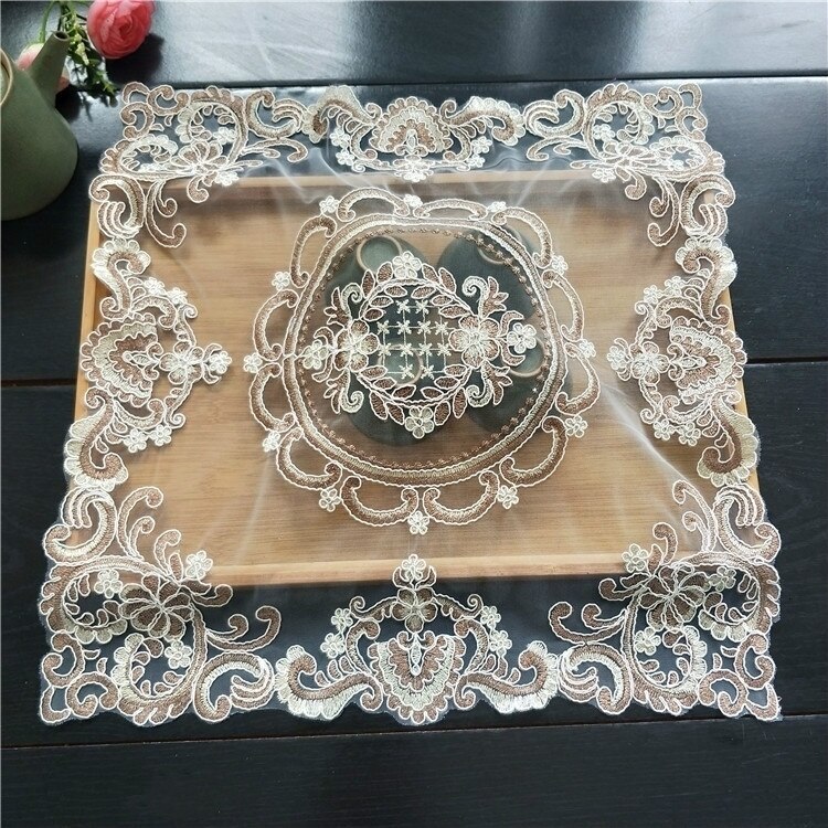 Luxury European Lace Embroidered Fruit Plate Desse... – Vicedeal