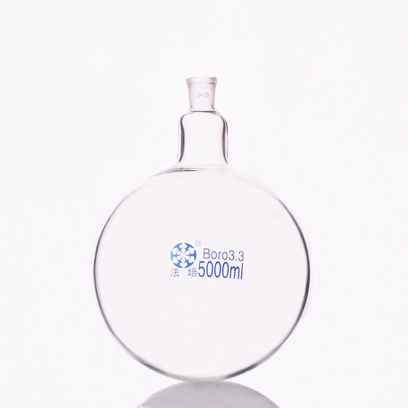 Enkele standaard mond ronde bodem kolf, Capaciteit... – Grandado