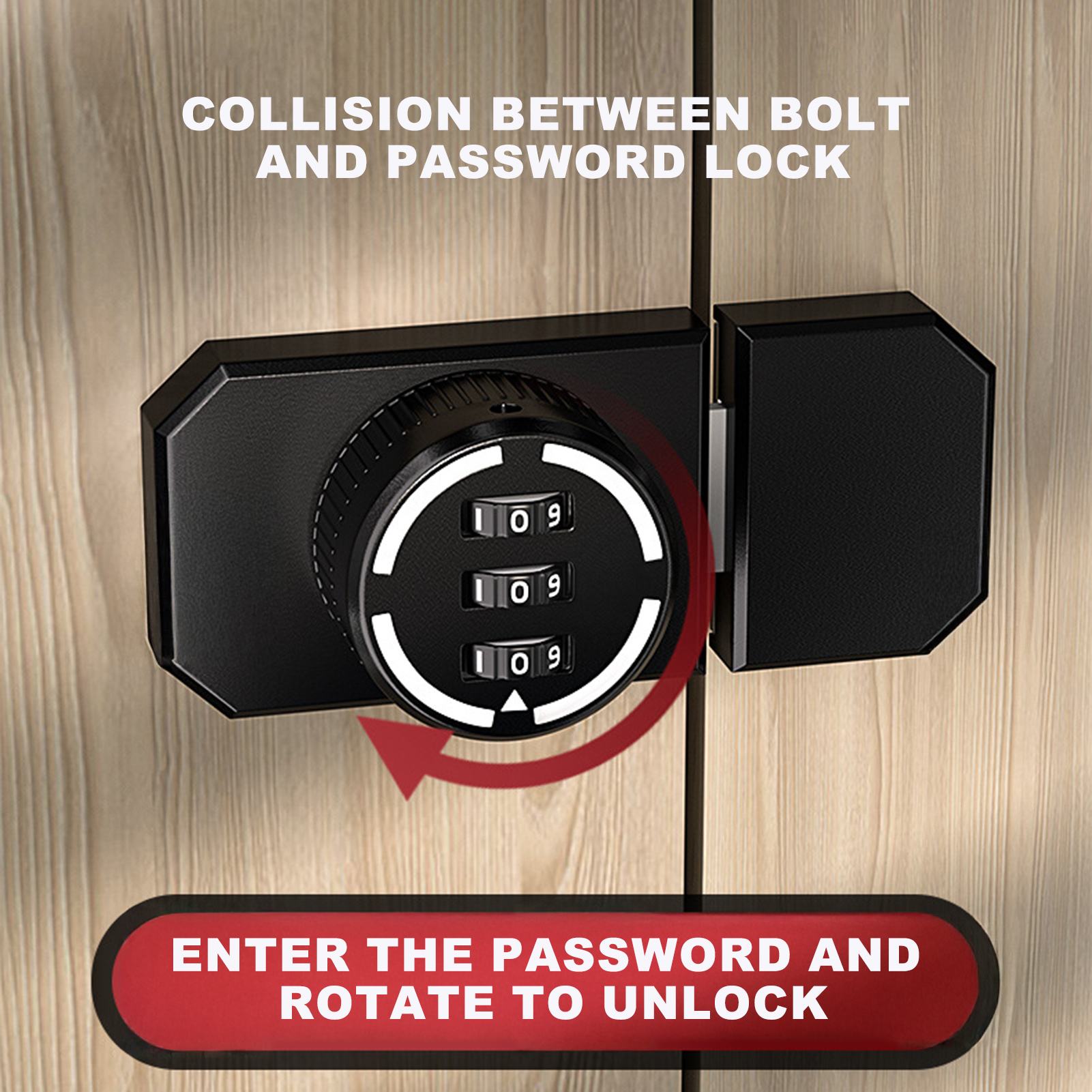 3 Digit Password Cabinet Locks No-Punch Combinatio... – Grandado