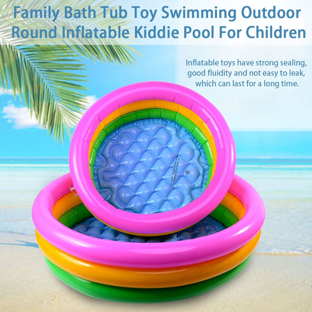 60/90CM Rainbow Baby Inflatable Round Swimming Poo... – Grandado