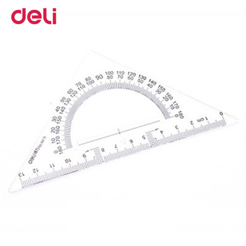 Deli plast triangel linjal student brevpapper set ... – Grandado