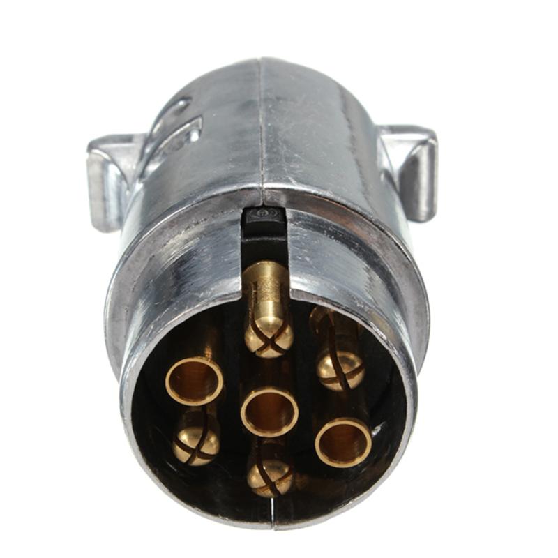 7 Pin Plug Round Male Metal Caravan Trailer Truck ... – Grandado