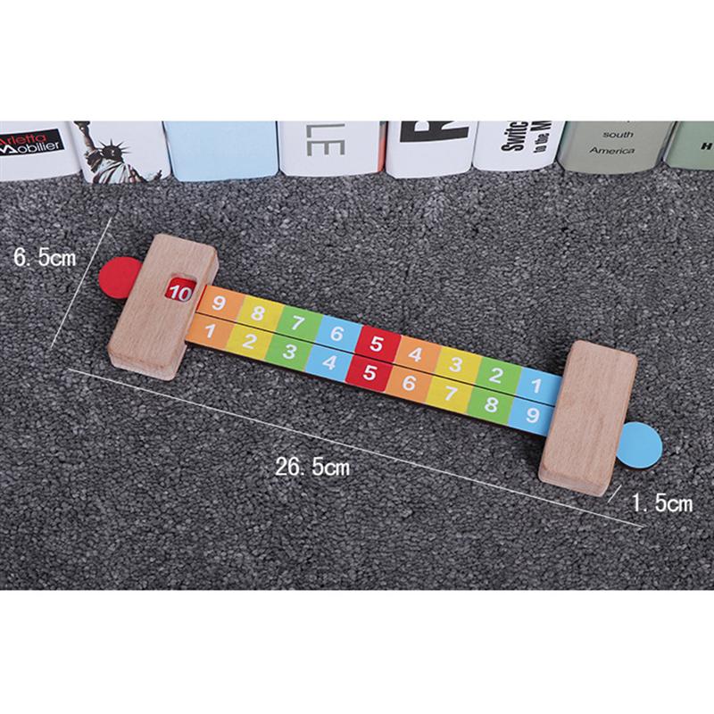 1Pc Numbers Decomposition Ruler Wooden Pulling Rul... – Grandado