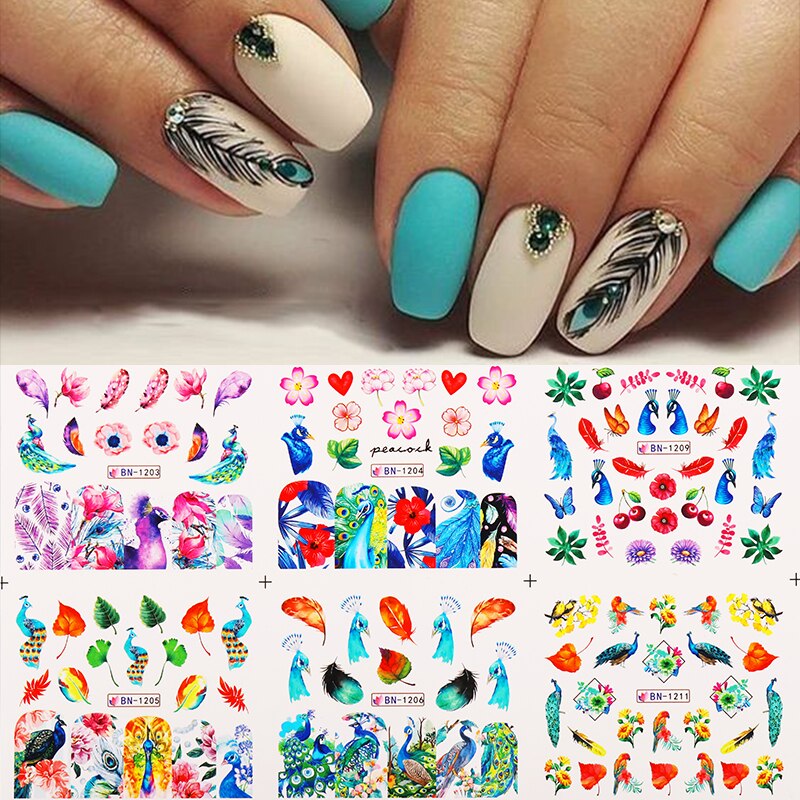 1 Big Sheet Autumn Nail Water Transfer Decals Stic... – Grandado