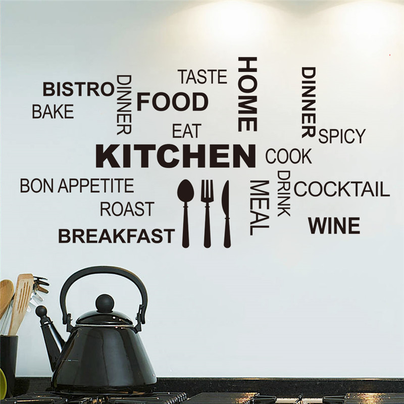 Kitchen Wall Quotes Art food wall stickers diy vin... – Grandado