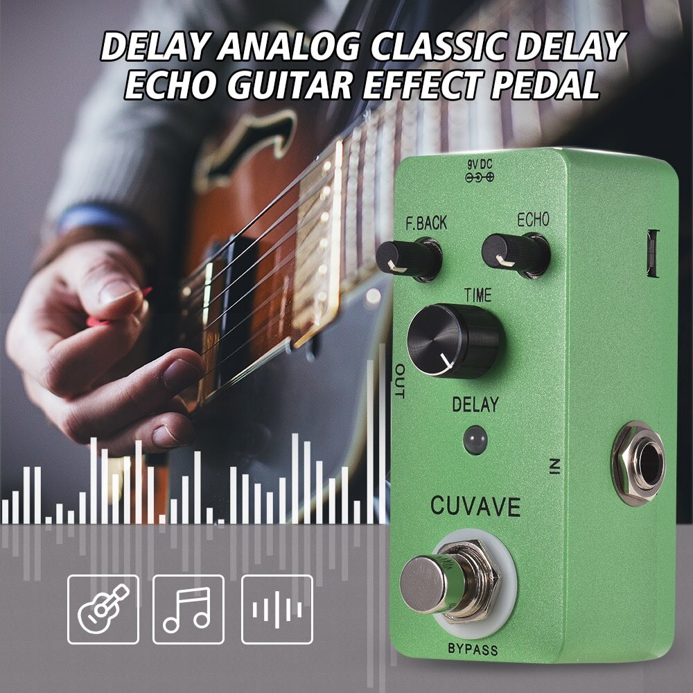 Guitar Effect Pedal With Classic Delay Effect CUVA... – Grandado
