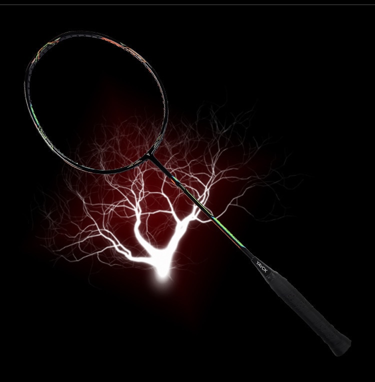 Double Colored Badminton Racket Pure Carbon Ultra ... – Vicedeal