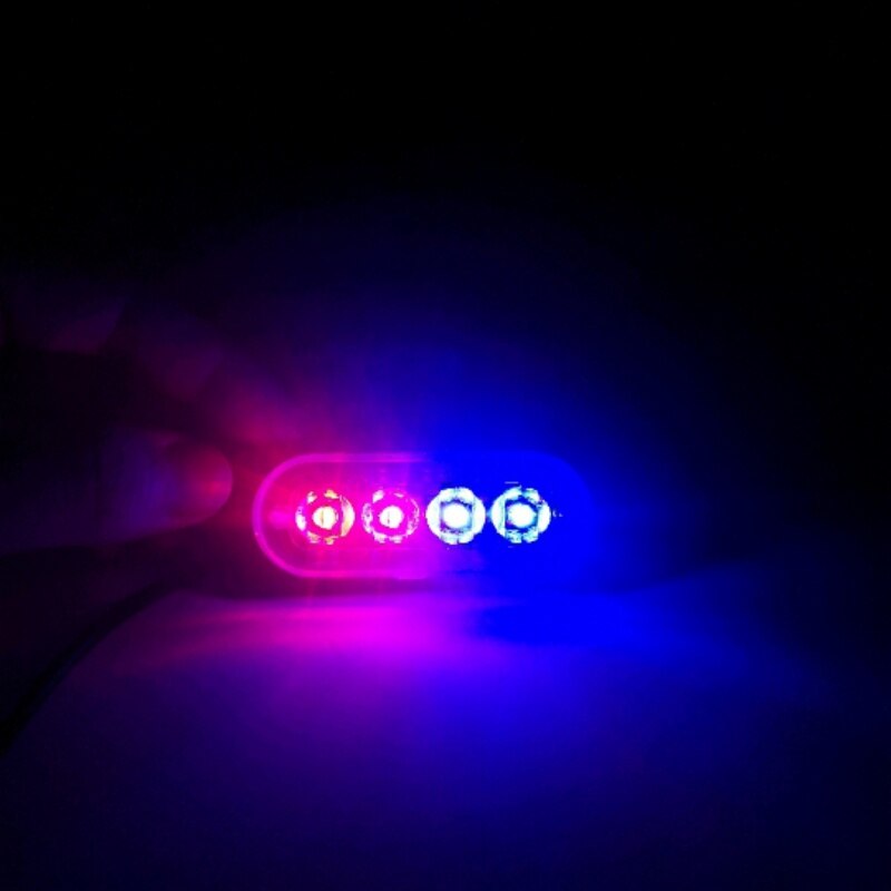 1Pc 4 Led Strobe Waarschuwingslampje Strobe Grille... – Vicedeal