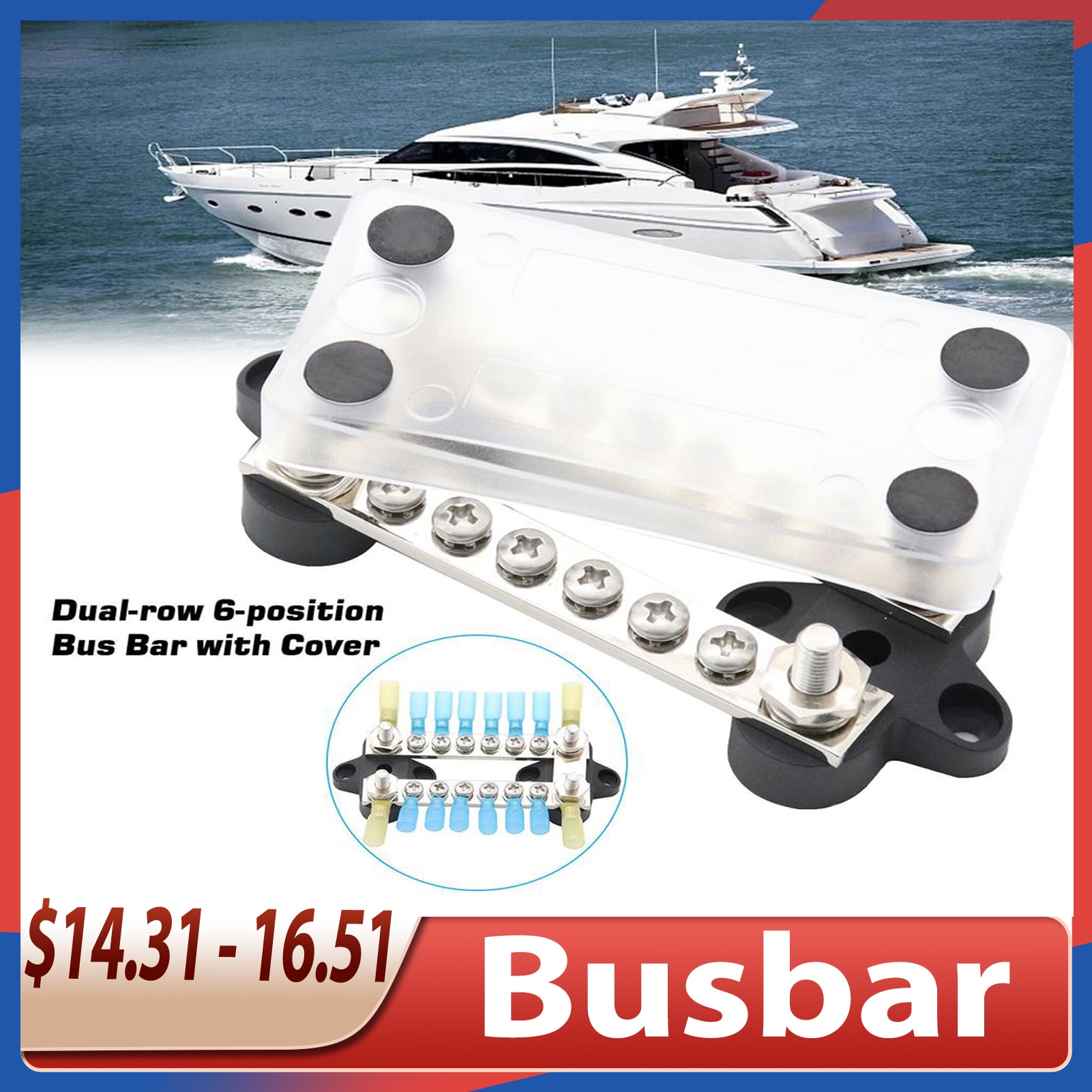 100A 48V Dc Bus Bar Dual Rij Veilige Buis Terminal... – Grandado