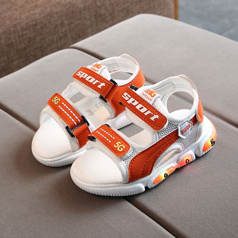 summer baby LED sandals for girls boys soft bottom... – Grandado