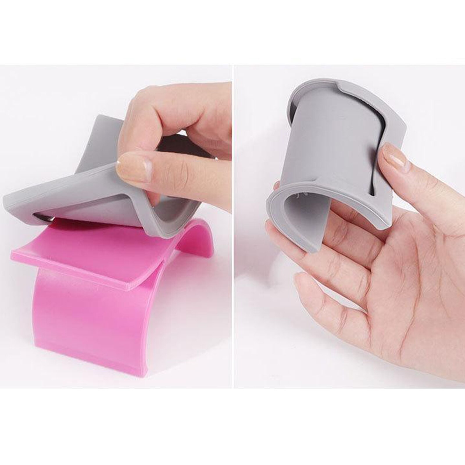 Plastic & Silicone Nail Art Kussen Kussen Salon Ha... – Grandado