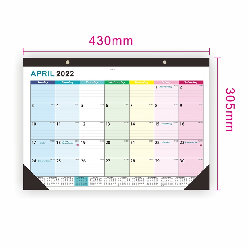 2022-2023 - 18 Maandelijkse/Muur Kalender, Grote K... – Vicedeal