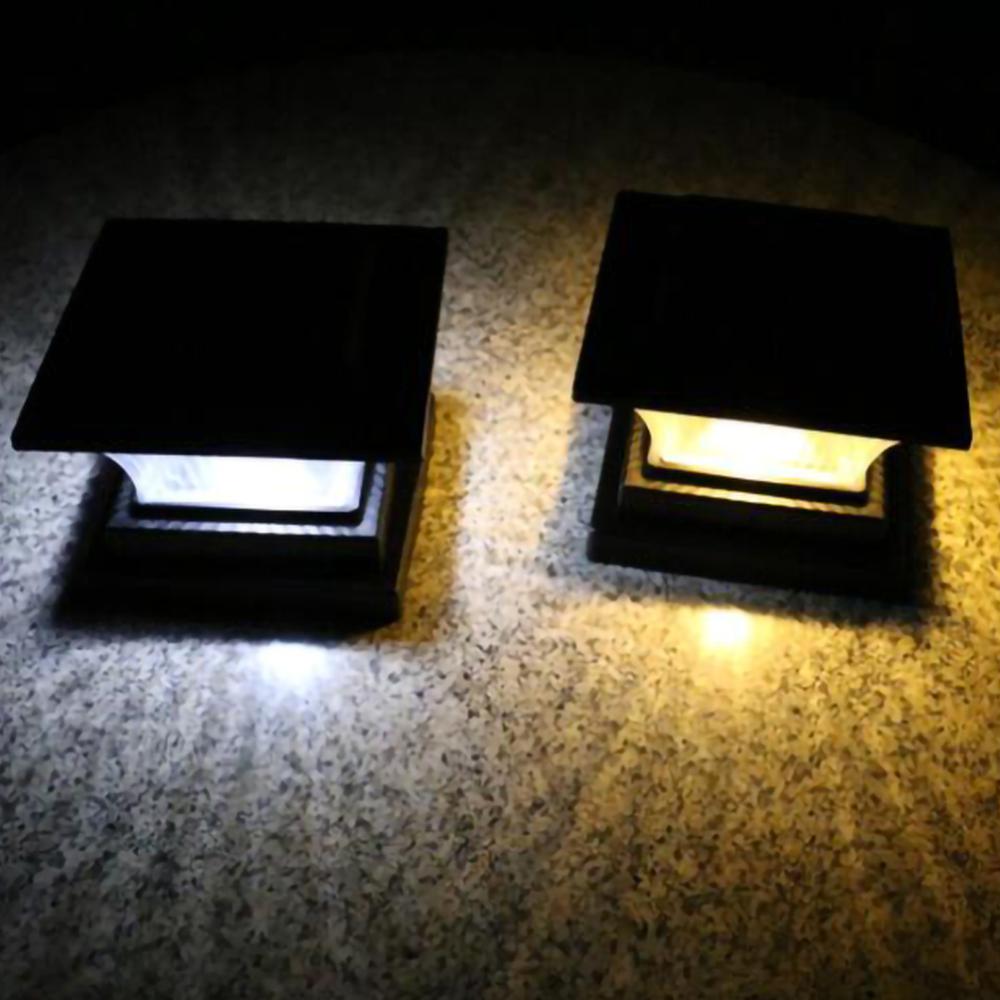 Solar Fence Lamp Landschap Licht Tuin Post Cap Lam... – Grandado