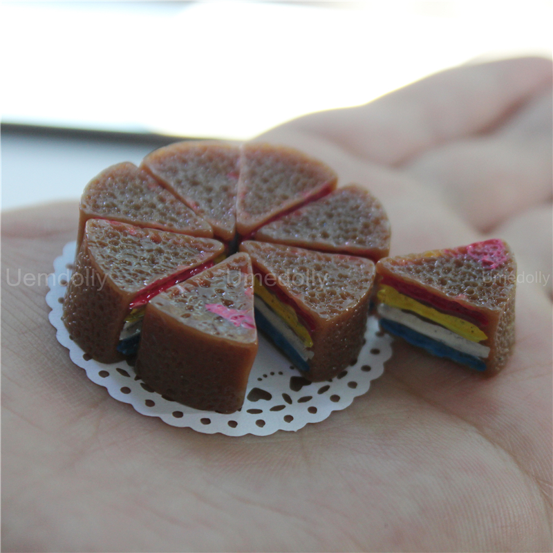 1/12 Scale Miniature Dollhouse Triangle Cake with ... – Vicedeal