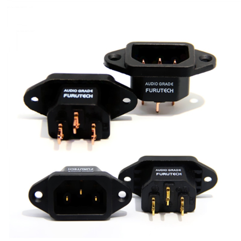 4pcs T1 DIY HIFI Brass copper plating Rhodium IEC ... – Grandado
