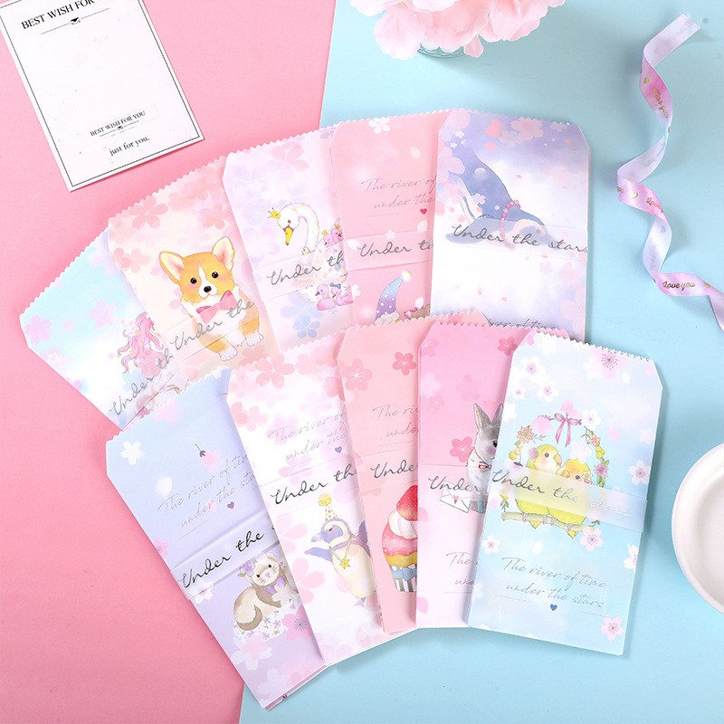 20pcs Cartoon Envelope Love Penguin Puppy Animal W... – Vicedeal
