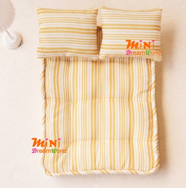 Mini dollhouse Furniture model mattress pillow thr... – Grandado