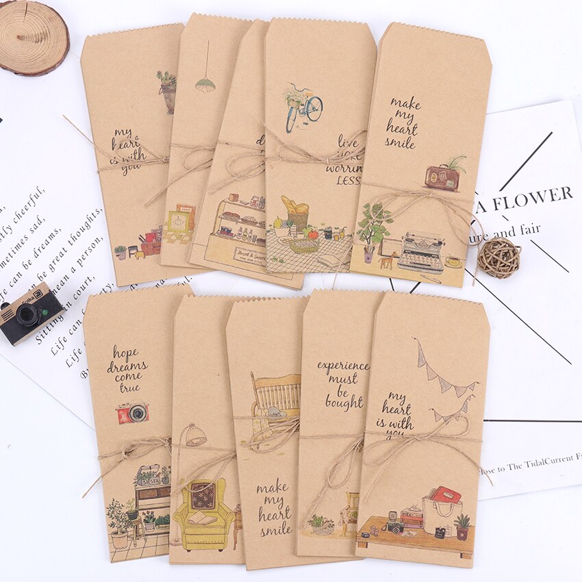 5PCS Those Little Things Cute Paper Envelopes Kraf... – Grandado