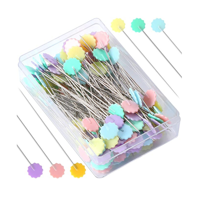 100Pcs/box Sewing Pins Dressmaking Pins Embroidery... – Grandado