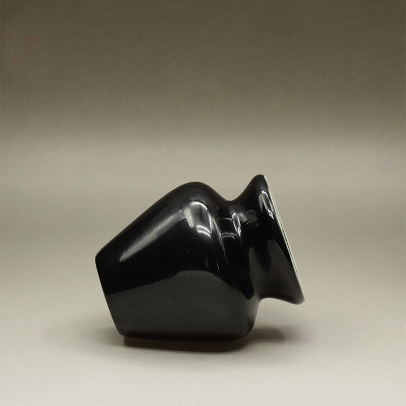 [GRANDNESS] Black Ceramic Matcha Whisk Stand Kusenaoshi Chasen Shaper ...