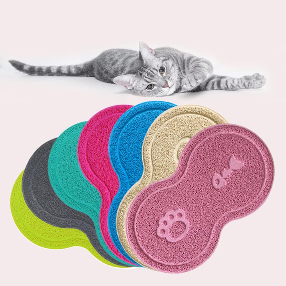 PVC Dog Puppy Cleaning Feeding Dish Bowl Table Mat... – Vicedeal