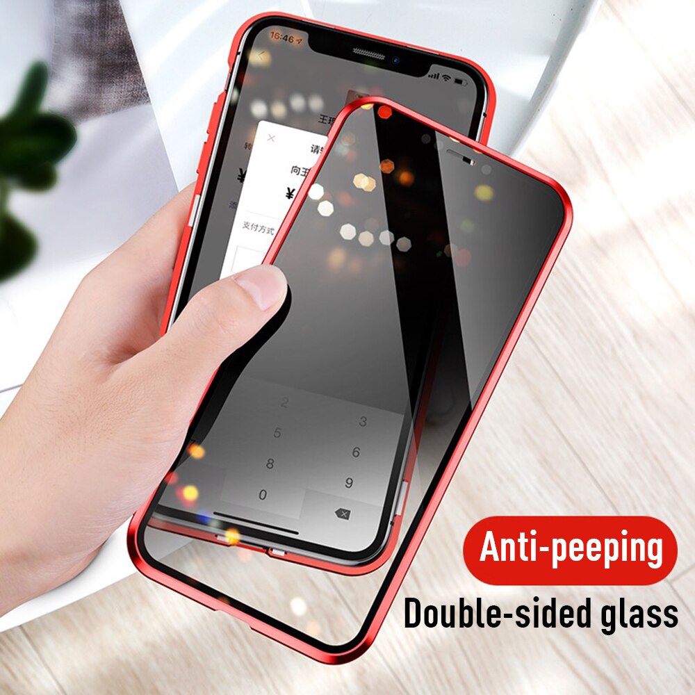 Magnetische Privacy Glas Case Voor Telefoon – Vicedeal