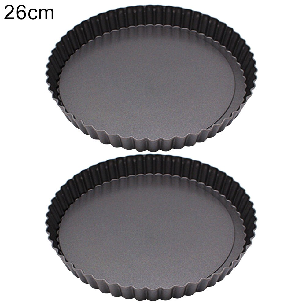 Non-Stick Quiche Flan Pan Molds Pie Pizza Cake Rou... – Vicedeal