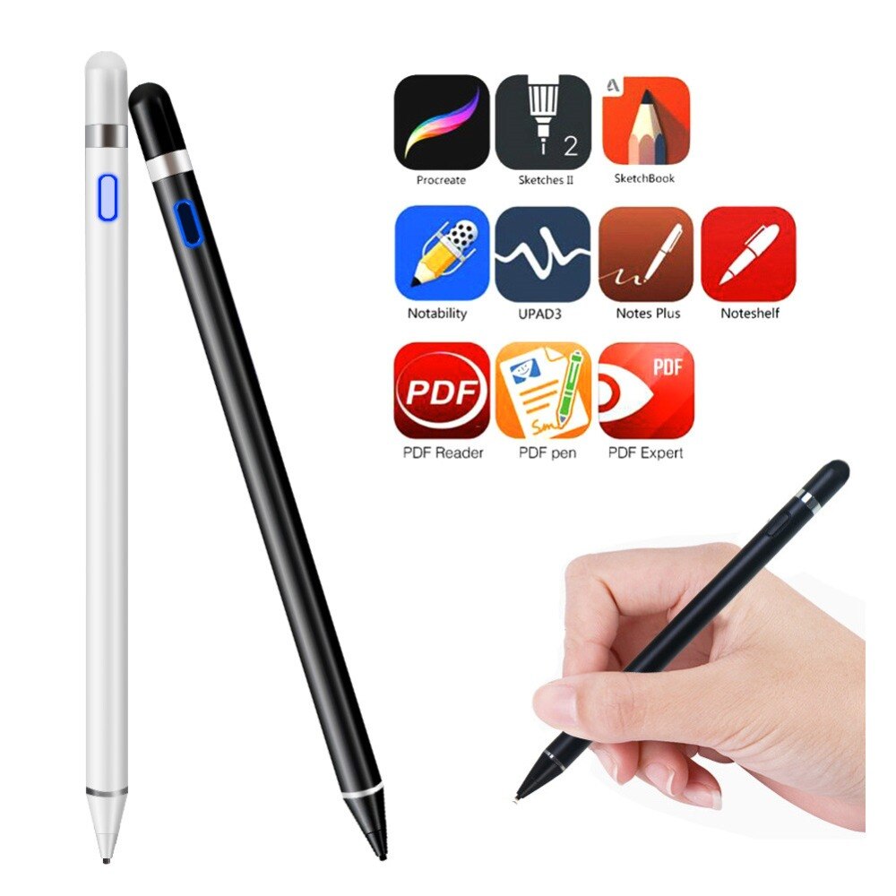 Rechargeable Capacitive Touch Pen Pencil Stylus Pe... – Grandado