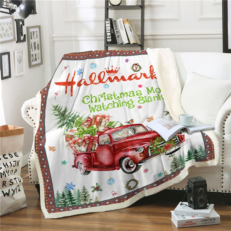 Couverture de noël en molleton Sherpa pour père no... – Grandado