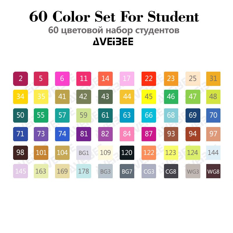 Art Drawing Marker Pen Set TOUCH FIVE 40 60 80 168... – Grandado