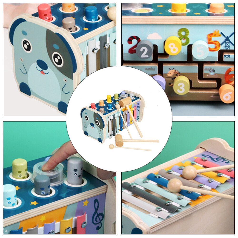 1 Set Dog Whack-a-mole Game Toy Knocking Piano Toy... – Vicedeal