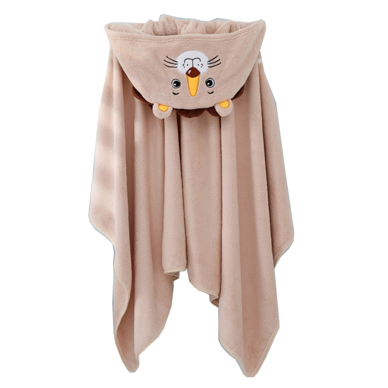 Baby Hooded Badhanddoek Deken Cartoon Dier Inbaker... – Vicedeal